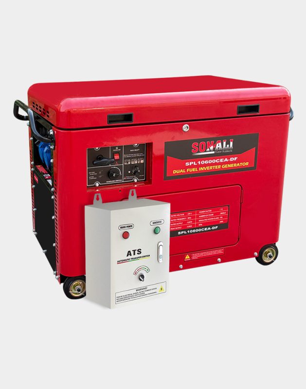 SONALI 9.5KW LPG Dual Fuel Canopy Auto Generator SPL10600CEA-DF